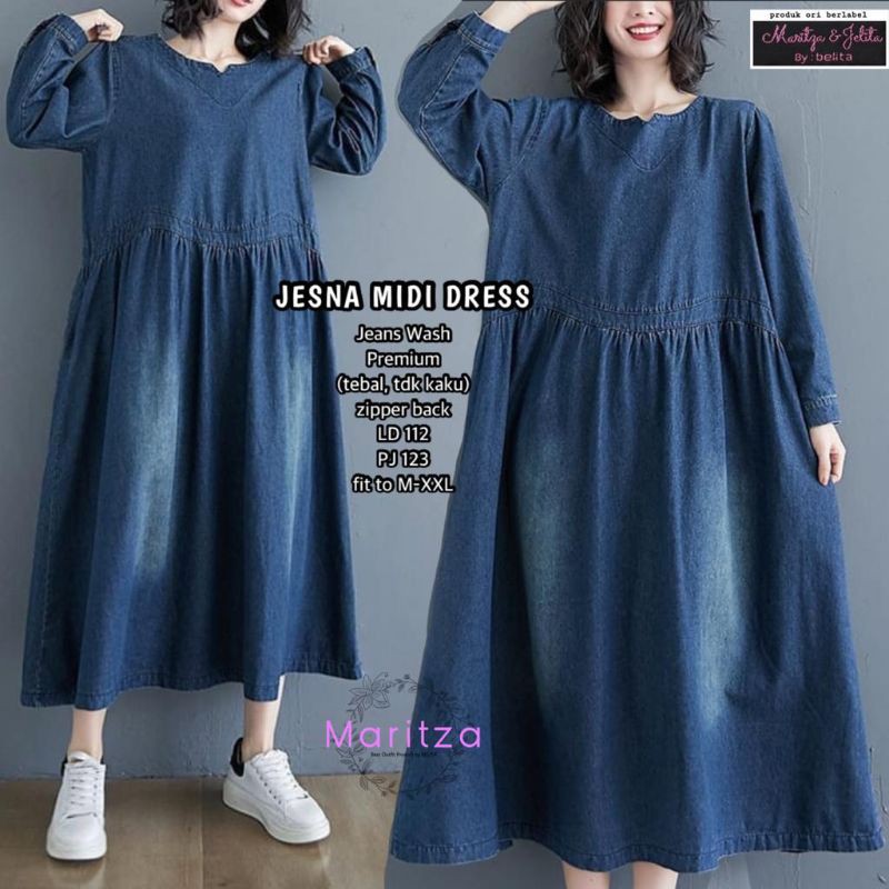 Jual Midi Dress - Jesna Midi Dress - Tanya Stok sebelum Order | Shopee ...