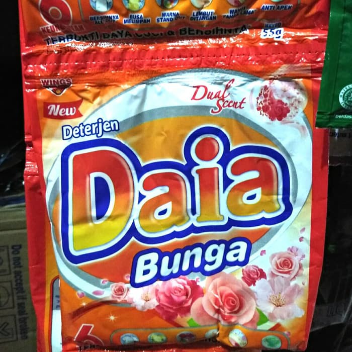 Jual Daia Bubuk Detergent Sensasi Bunga 50/55g | Shopee Indonesia