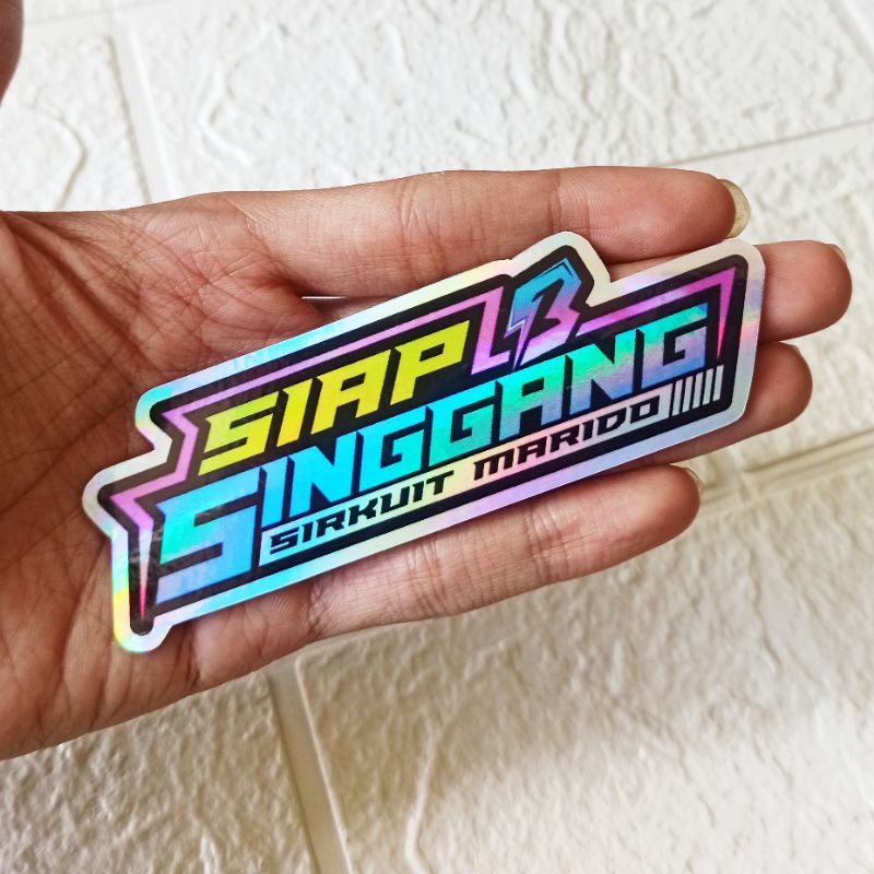 Jual STIKER SIAP SINGGANG HOLOGRAM VIRAL | Shopee Indonesia