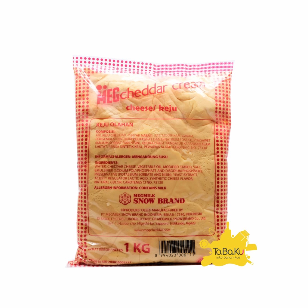 Jual Meg Cheddar Cream Keju 1kg | Shopee Indonesia