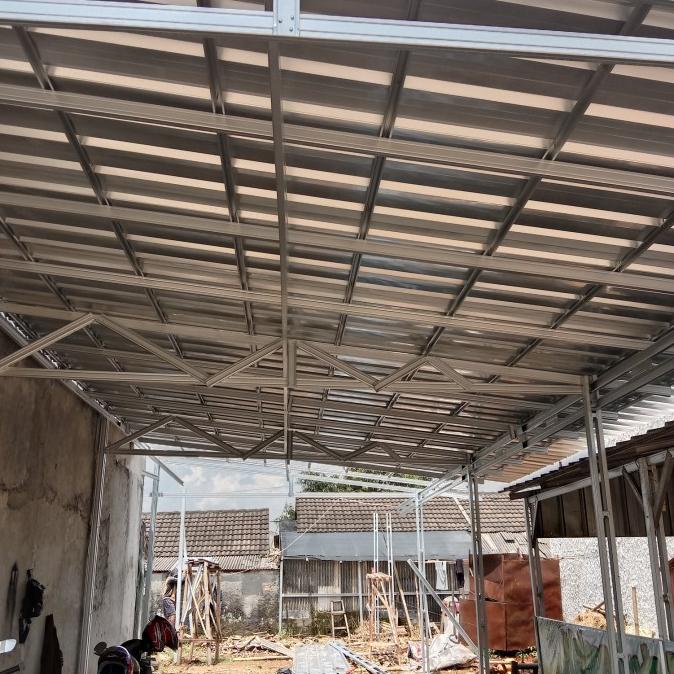 Jual KANOPI BAJA RINGAN ATAP SEPANDEK POLOS AREA PALKIR IBU TIKA ...