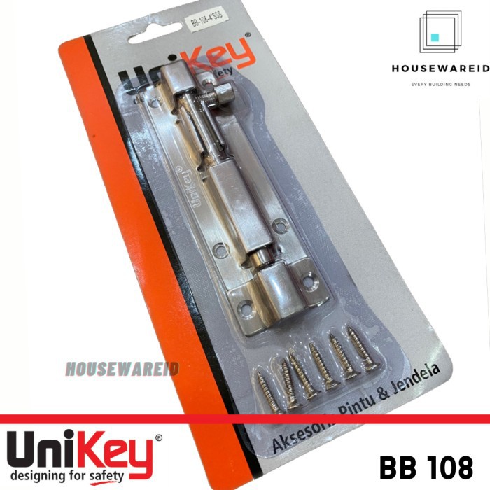 Jual Grendel Stainless Unikey Bb 108 Sss Original Kunci Grendel Barrel ...