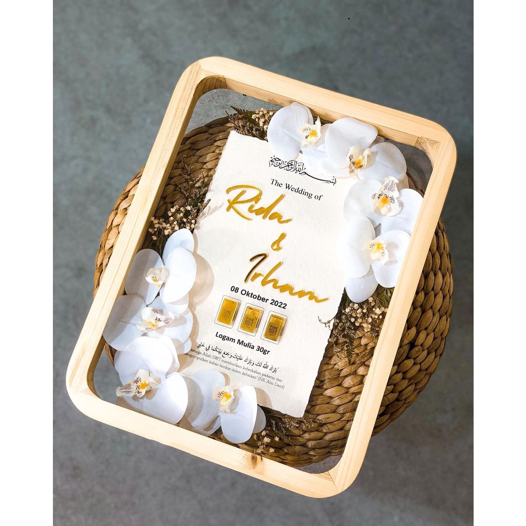 Jual Bingkai Mahar 30x40 | Pigur Bentuk Kotak Sudut Lengkung | Pigura ...