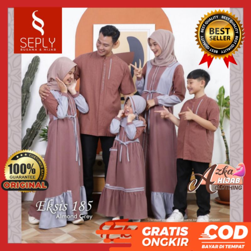 Jual SARIMBIT SEPLY 2022 EKSIS 185 ALMOND GREY / BAJU COUPLE KELUARGA ...