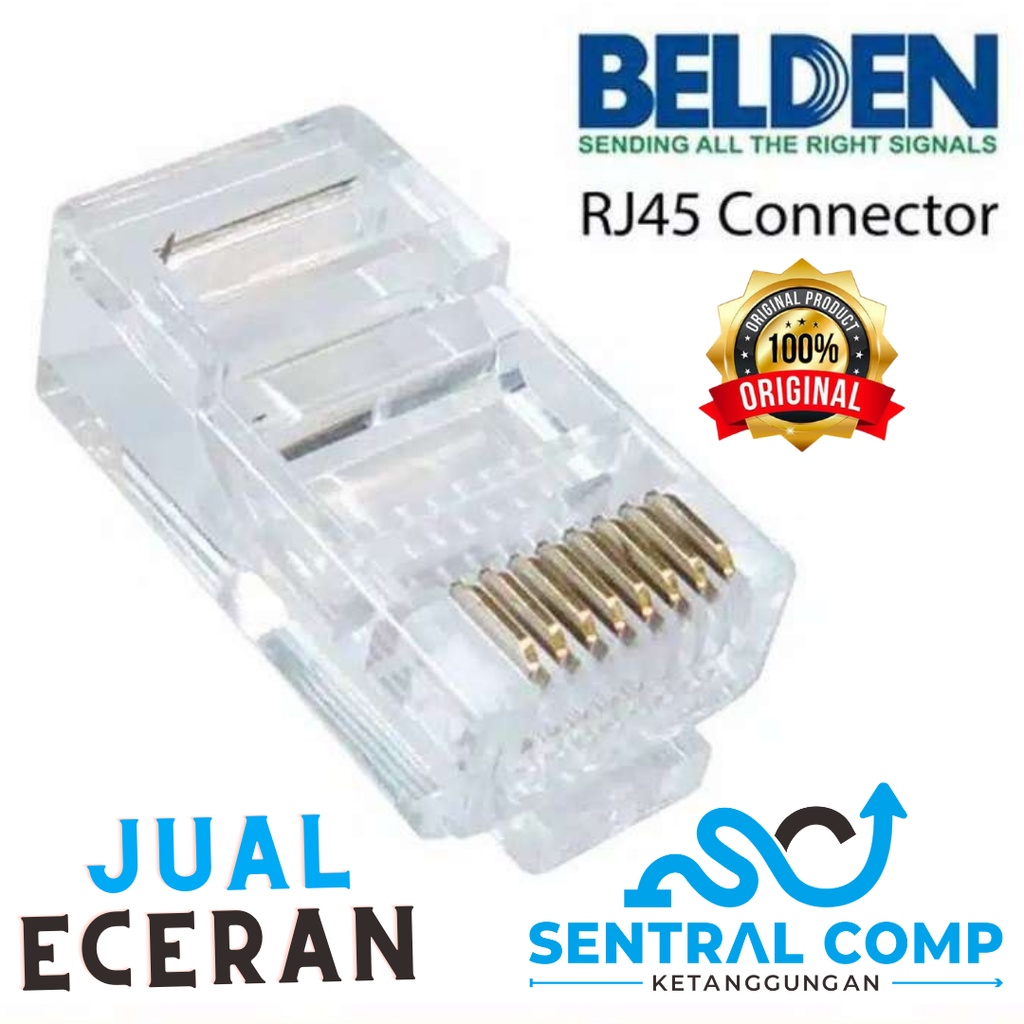 Jual Konektor Belden RJ45 Cat5e Connector ORIGINAL Eceran Satuan ...