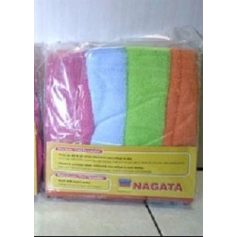 Jual Lap Handuk Microfiber Nagata 1 Set isi 4 Pcs / Kain Handuk Lap ...