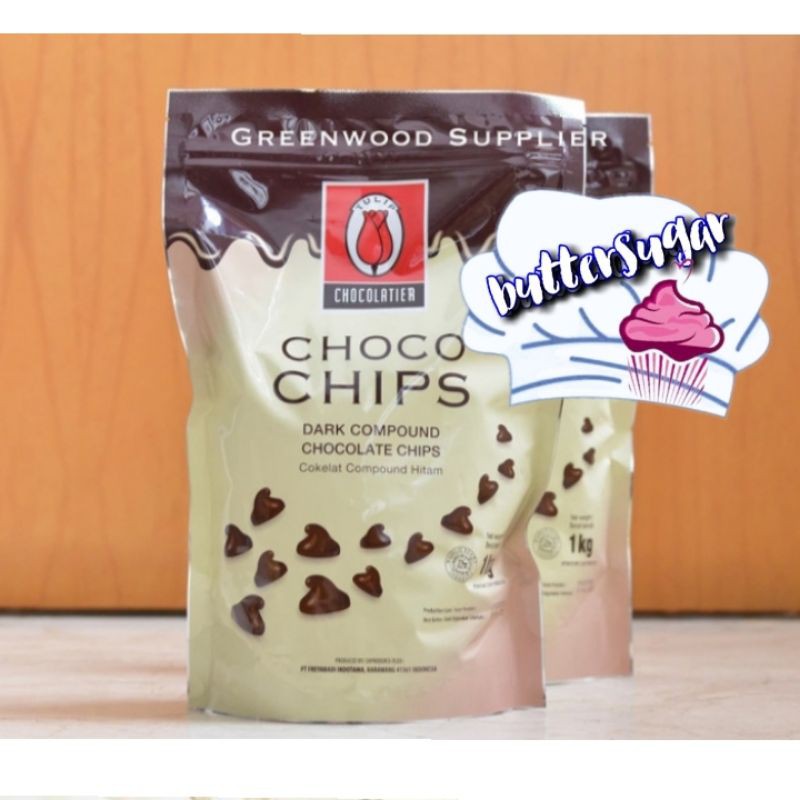 Jual CHOCO CHIPS TULIP 1KG BUKAN KEMASAN REPACK | Shopee Indonesia