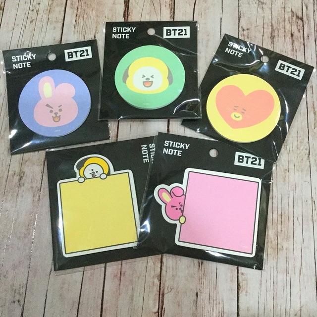 Jual BT21 OFFICIAL sticky note - sticky note BT21 OFFICIAL | Shopee ...
