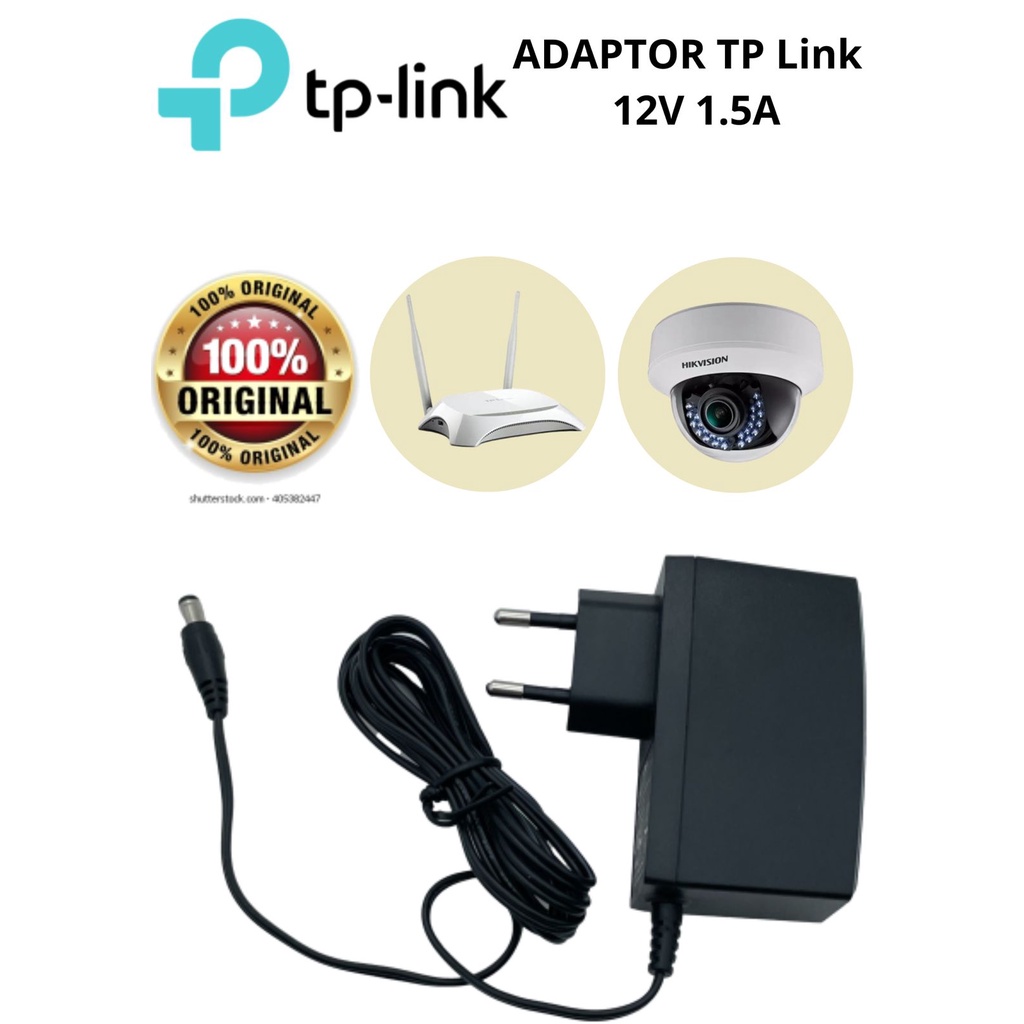 Jual ADAPTOR TP LINK ORIGINAL 12V 1,5A MODEL: T120150-2C1 | Shopee ...