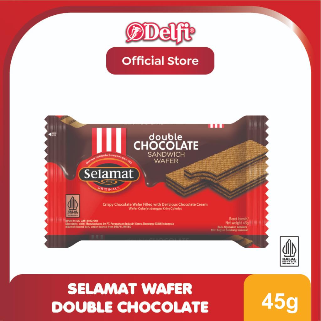 Jual Selamat Wafer Double Chocolate 45 g | Shopee Indonesia