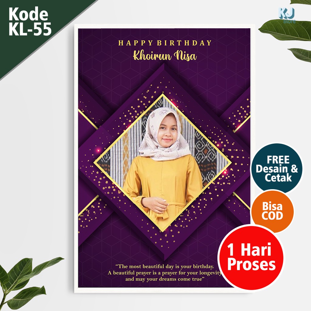 Jual [+Cetak] Walldecor Kado Wisuda Ulang Tahun Nikah Custom ...