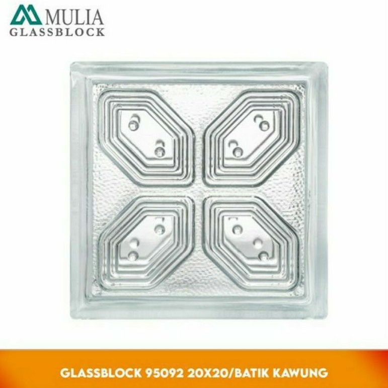 Jual Mulia Glass Block 20X20 Batik Kawung Balok Kaca | Shopee Indonesia
