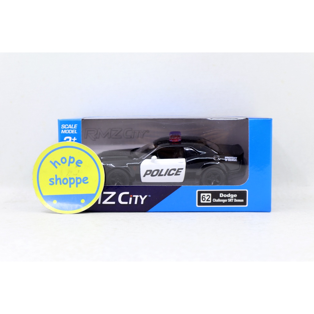 Jual Diecast RMZ City Dodge Challenger SRT Demon Police Car no 62 Skala ...