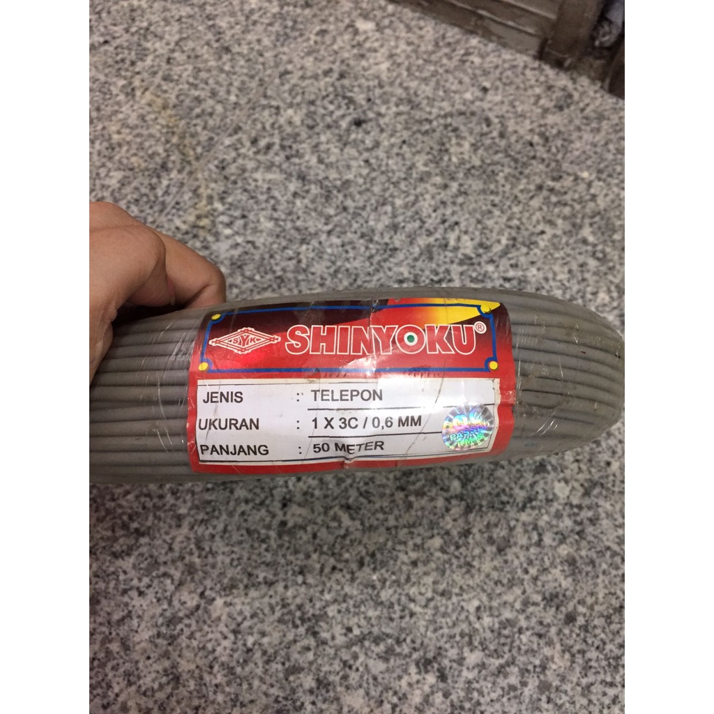 Jual Kabel Telepon 3C 50 Meter Shinyoku / Kabel Instalasi Walet 50m ...