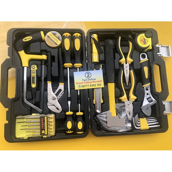 Jual Toolset Toolkit Toolbox Tool Set Tool Kit Tool Box 21pcs BOSI TOOLS Murah | Shopee Indonesia