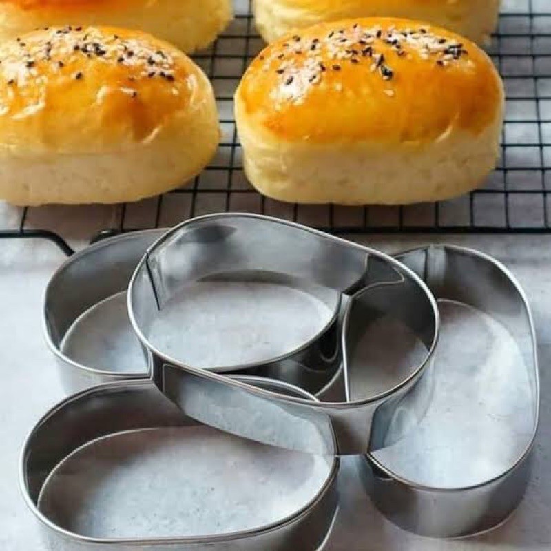 Jual Ring cutter Oval / Ring cutter Burger hotdog Uk 10x6x3 | Shopee ...