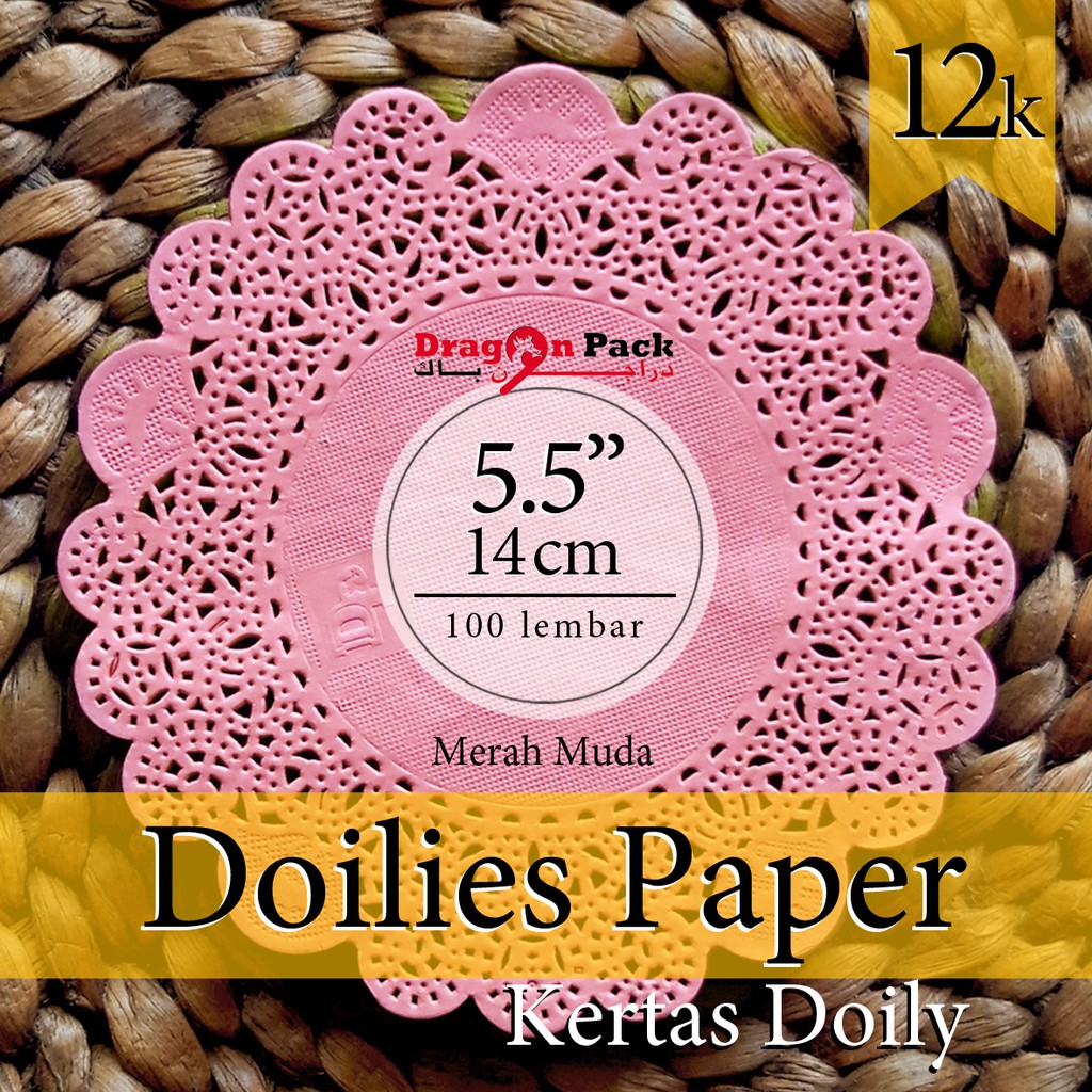 Jual Kertas Doilies Paper 5.5" ( 14cm ) Warna isi 100 lembar Kertas ...
