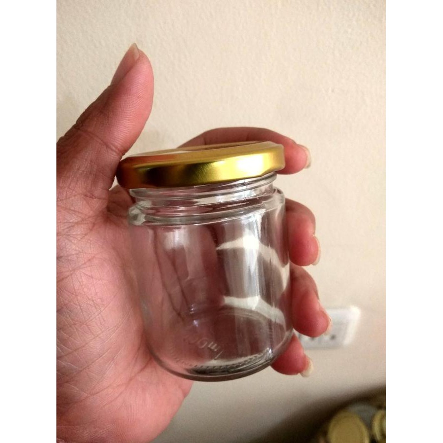 Jual BOTOL KACA 100ML | JAR KACA MADU/SELAI/BUMBU | Shopee Indonesia