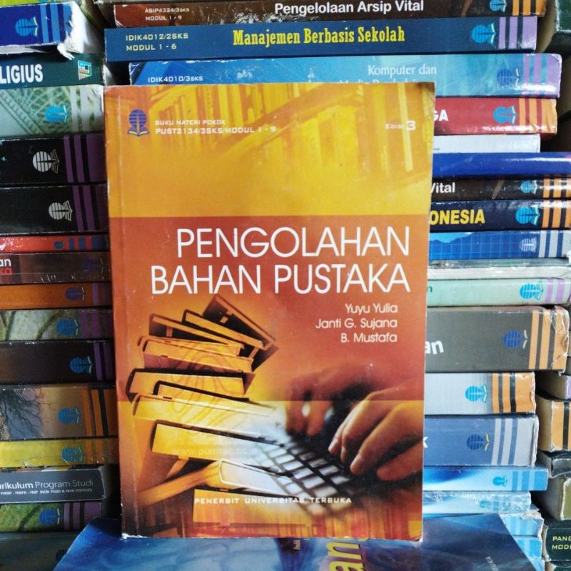 Jual Buku materi pokok pengolahan bahan Pustaka UT. Buku universitas ...