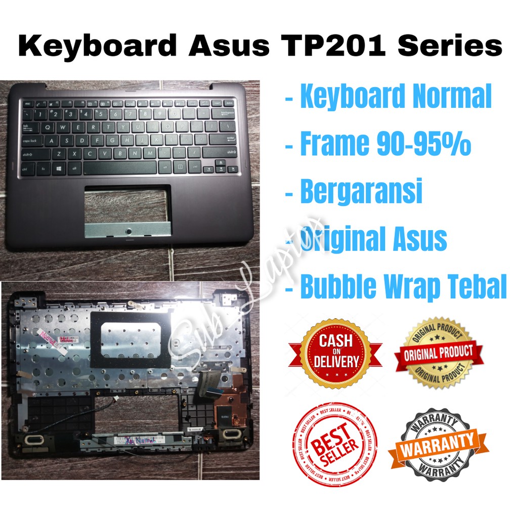 Jual Keyboard Asus TP201 TP201S TP201SA Normal Plus Frame Keyboard ...