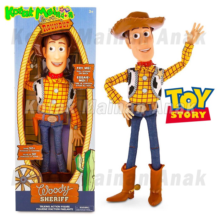Jual Toy Story Talking Woody Original Disney Pixar Figure Boneka Wody ...