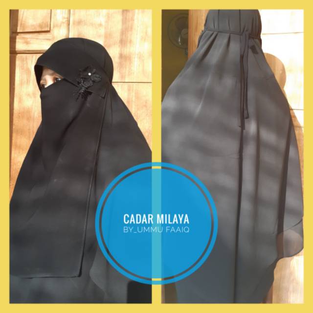 Jual CADAR PONI APLIKASI BUNGA/NIQAB MILAYA APLIKASI | Shopee Indonesia