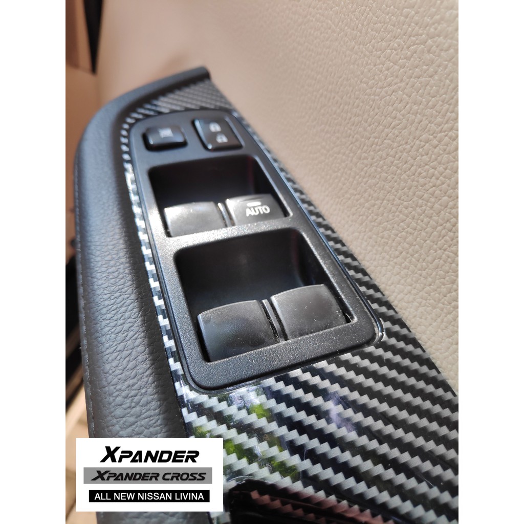 Jual Sticker Xpander Motif Carbon - Panel Holder Pintu Set / Door ...