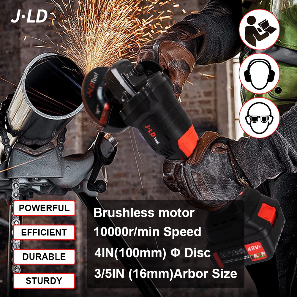 Jual JLD 88VF Mesin Gerinda Baterai Tangan / Cordless Angle Grinder M10 ...