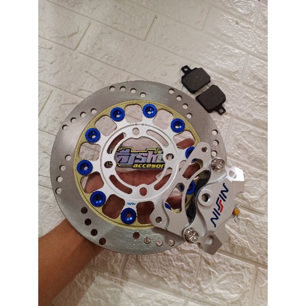 Jual paket depan kaliper 2p big nisin brcmbo shock standar disk 220 ...