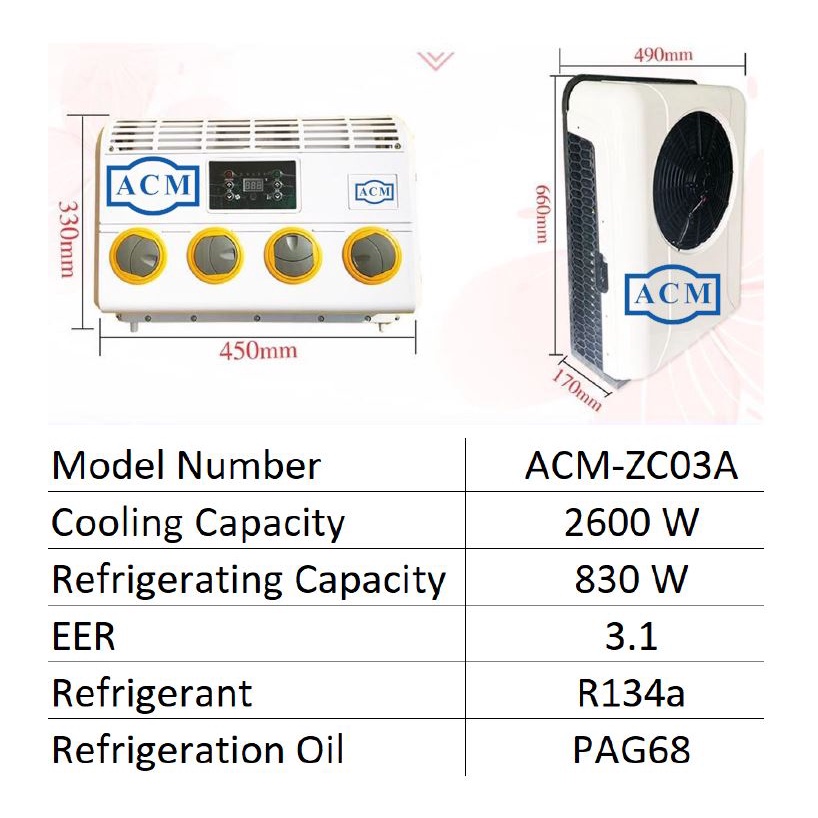 Jual Unit AC Split Set Kompresor Elektrik 12V Truck Alat Berat ...