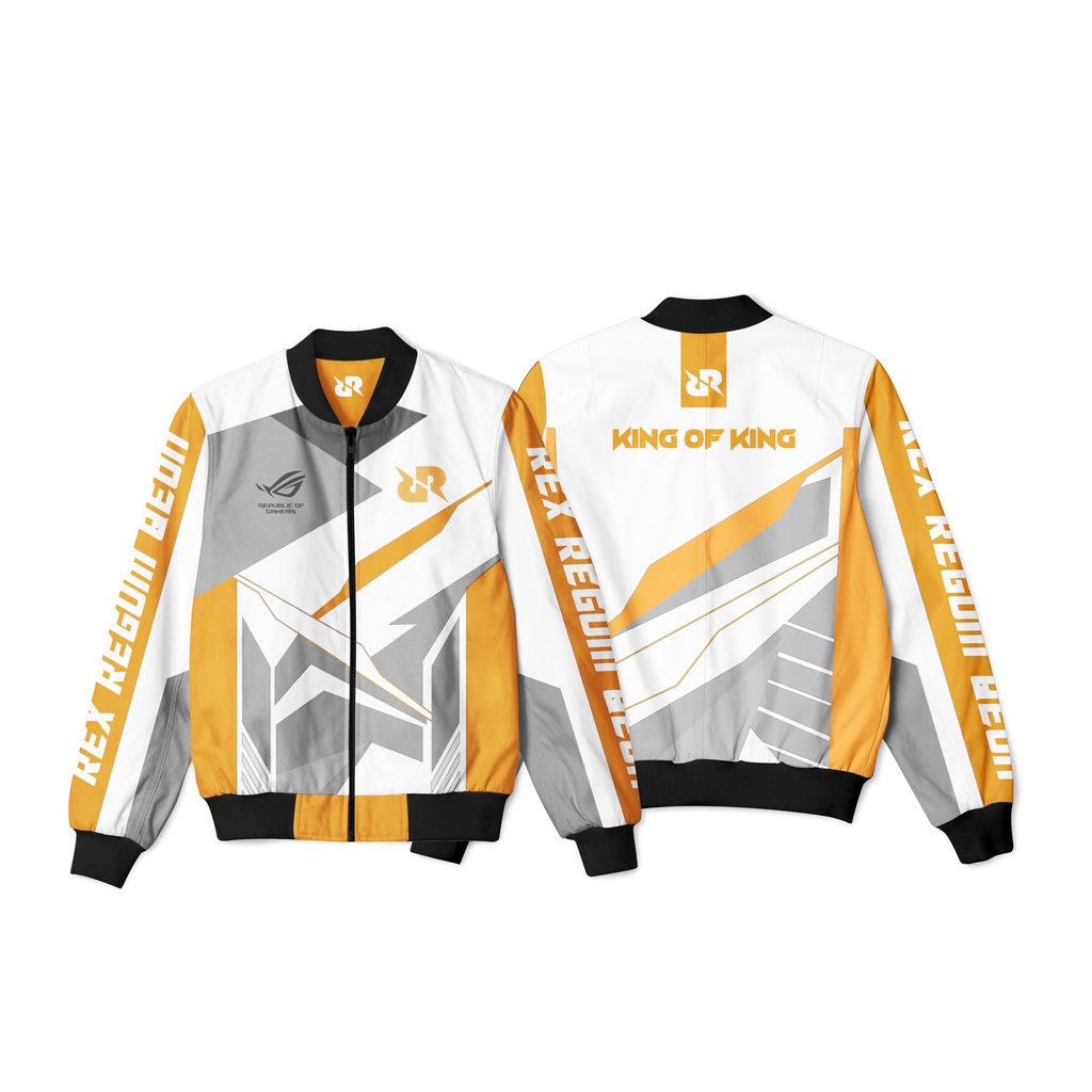 Jual JAKET BOMBER GAMING RRQ AXXEL LIMITED EDITION EXCLUSIVE PUTIH ...