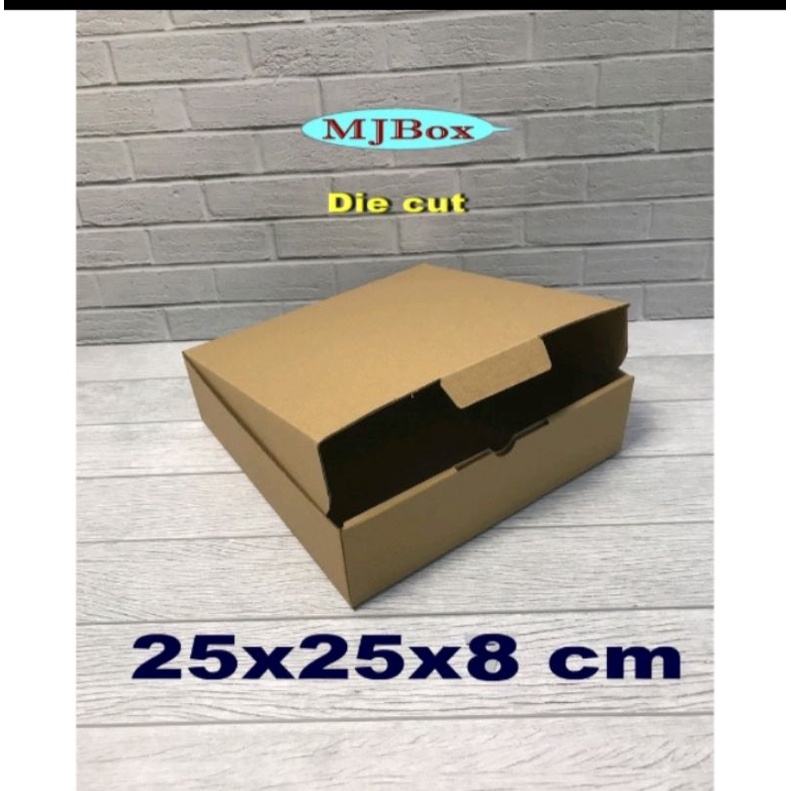 Jual Kardus uk 25x25x8 cm...Die Cut kotak karton box souvenir- makanan ...