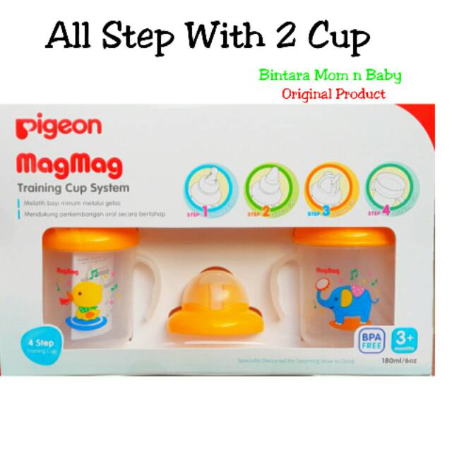 Jual Pigeon Magmag Training Cup System Cangkir Magmag Set Step 1 Step 2 ...