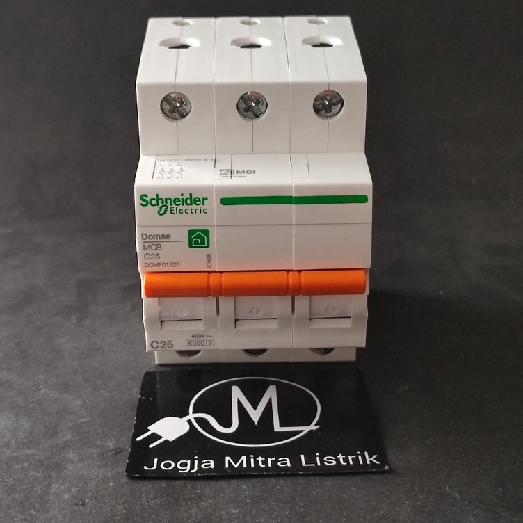 Jual MCB DOMAE SCHNEIDER 3 PHASE 25 AMPERE | Shopee Indonesia