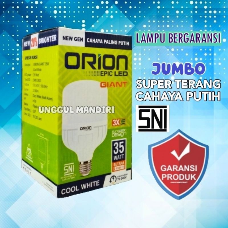 Jual Lampu Led ORION Giant 35 Watt Cool White Super Terang | Shopee ...