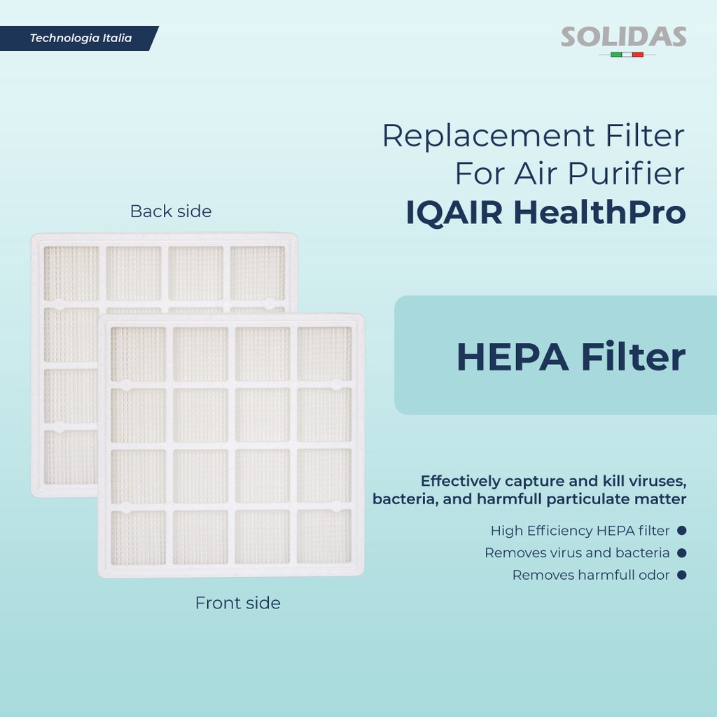 Jual Solidas - Replacement Filter Air Purifier IQAIR HealthPRO (Hyper ...