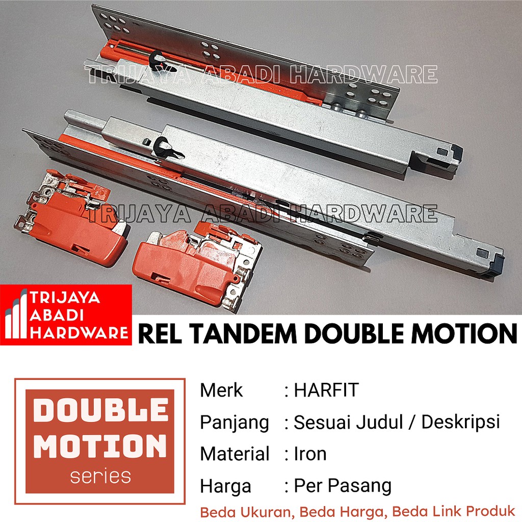 Jual Rel Laci Tandem 40 cm Double Motion Harfit TSMF 400 mm | Shopee ...