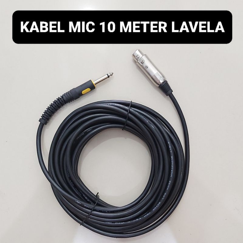 Jual Kabel Mic Jadi 10 Meter Hitam Siap Pakai Microphone Cable | Shopee ...