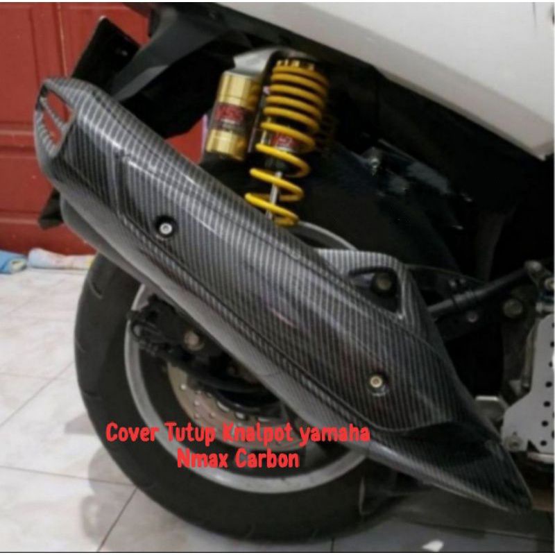 Jual Cover Tutup Knalpot Yamaha NMAX 155 Carbon | Shopee Indonesia