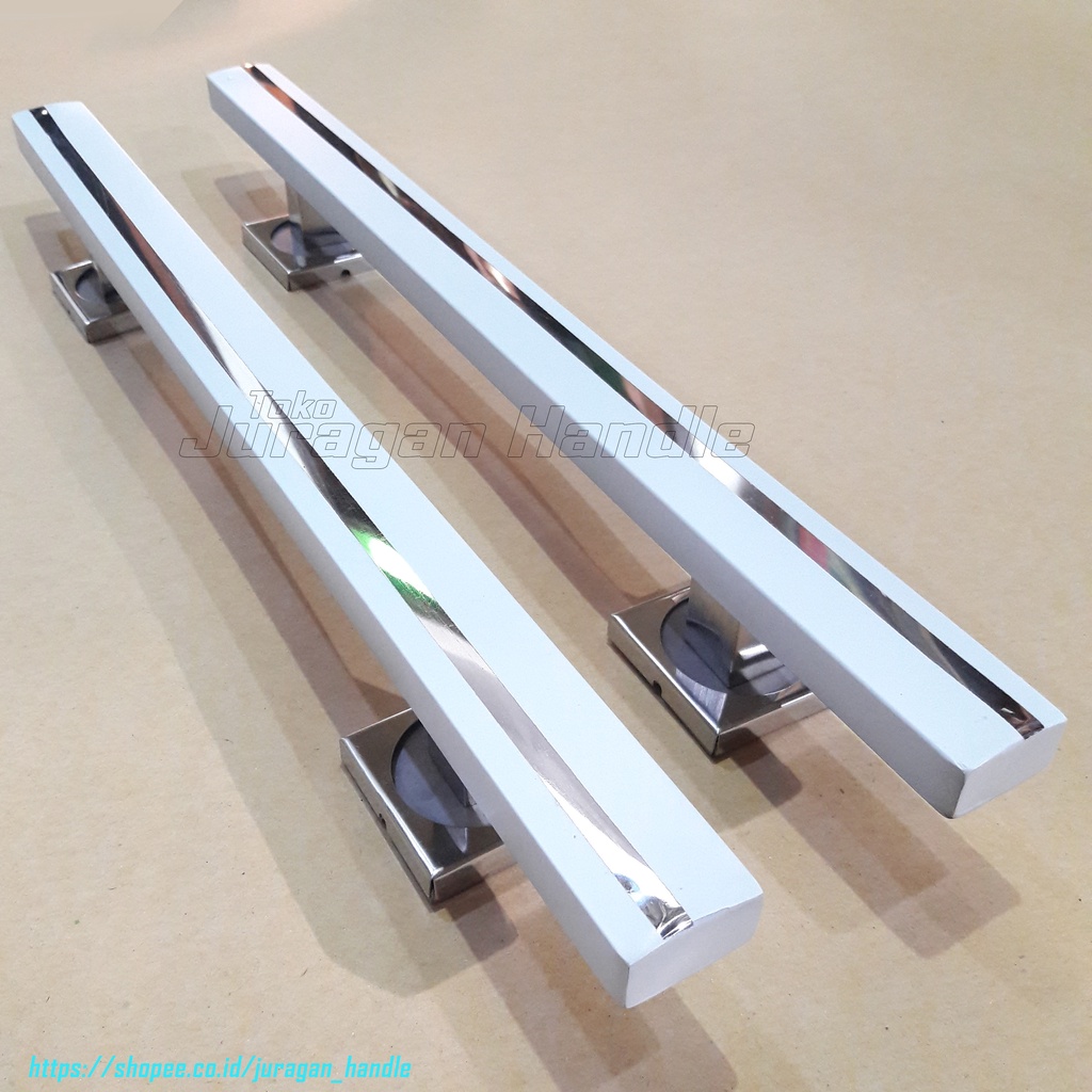 Jual handle pintu rumah 45 cm 60 cm model stella putih pegangan pintu ...