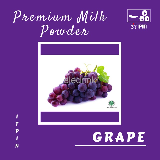 Jual ITPIN 1kg Premium Milk Powder Grape | Rasa Anggur | Shopee Indonesia