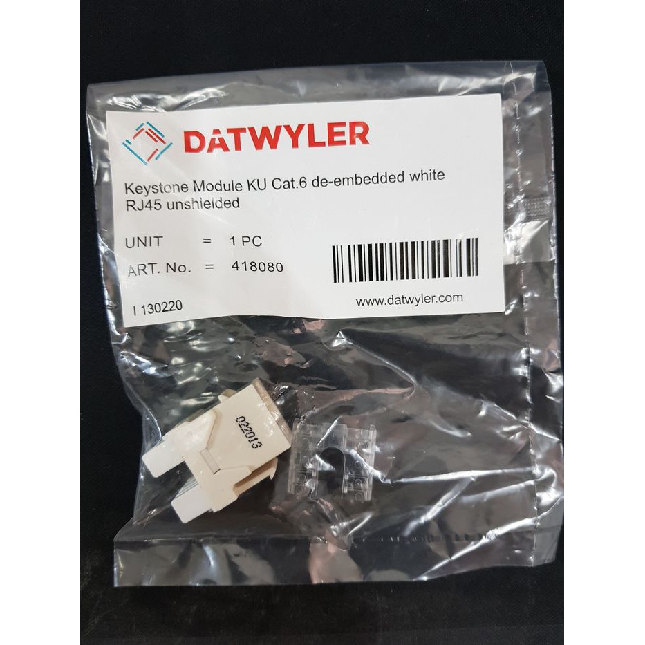Jual DATWYLER Modular Jack Cat 6 White / RJ45 unshielded | Shopee Indonesia
