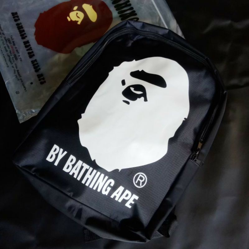 Jual BAPE LARGE LOGO BACKPACK | Shopee Indonesia