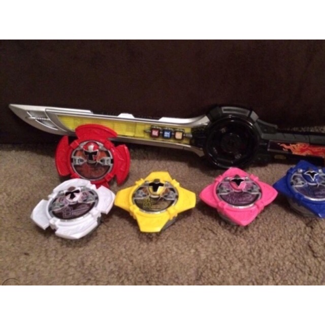 Jual Dx Power Rangers Ninja Steel Sentai Ninninger Sword Complete Set ...