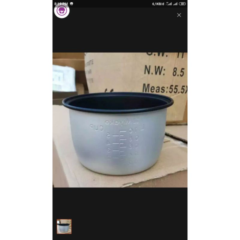 Jual panci Rice cooker Sanken/Miyako original 1liter | Shopee Indonesia