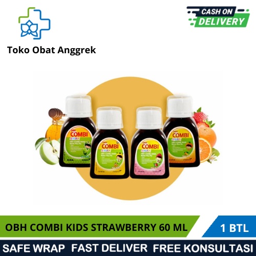 Jual OBH COMBI ANAK BATUK FLU/STRAWBERRY/60ML/OBAT BATUK BERDAHAK/PILEK ...