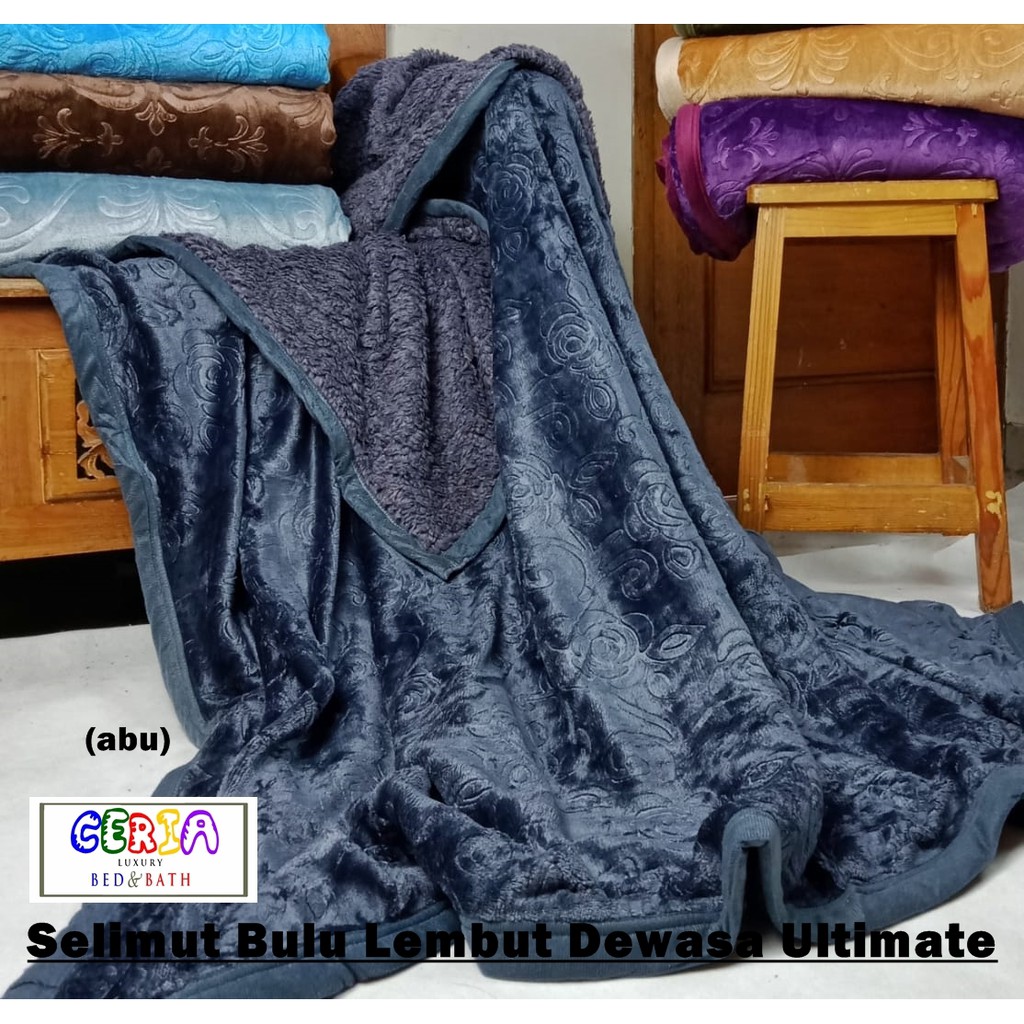 Jual Selimut Lembut Bulu Domba Halus Tebal Hangat Ultimate 180x200cm ...