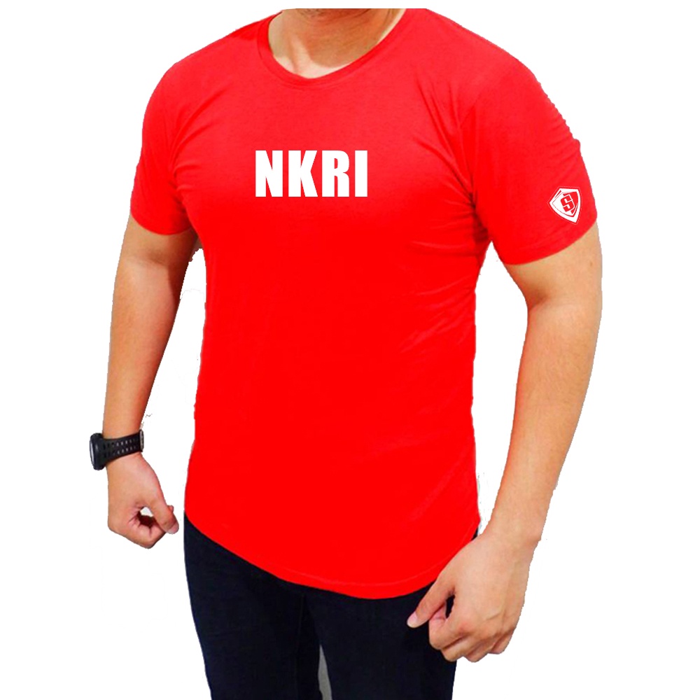Jual Kaos 17 agustus NKRI Bodyfit Kaos Muscle Fit | Shopee Indonesia