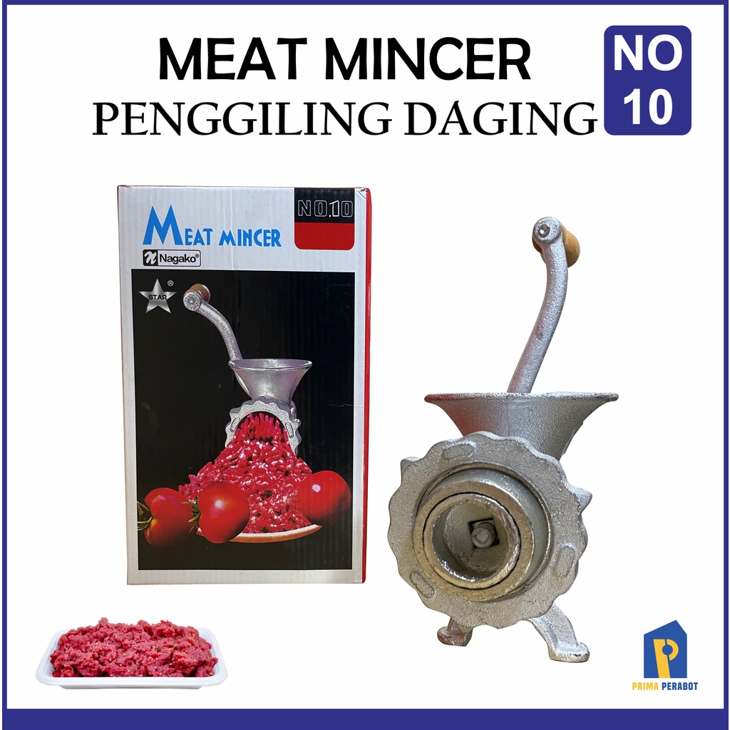 Jual Alat Gilingan Daging Besi Cor Meat Mincer Nagako No 10 | Shopee ...