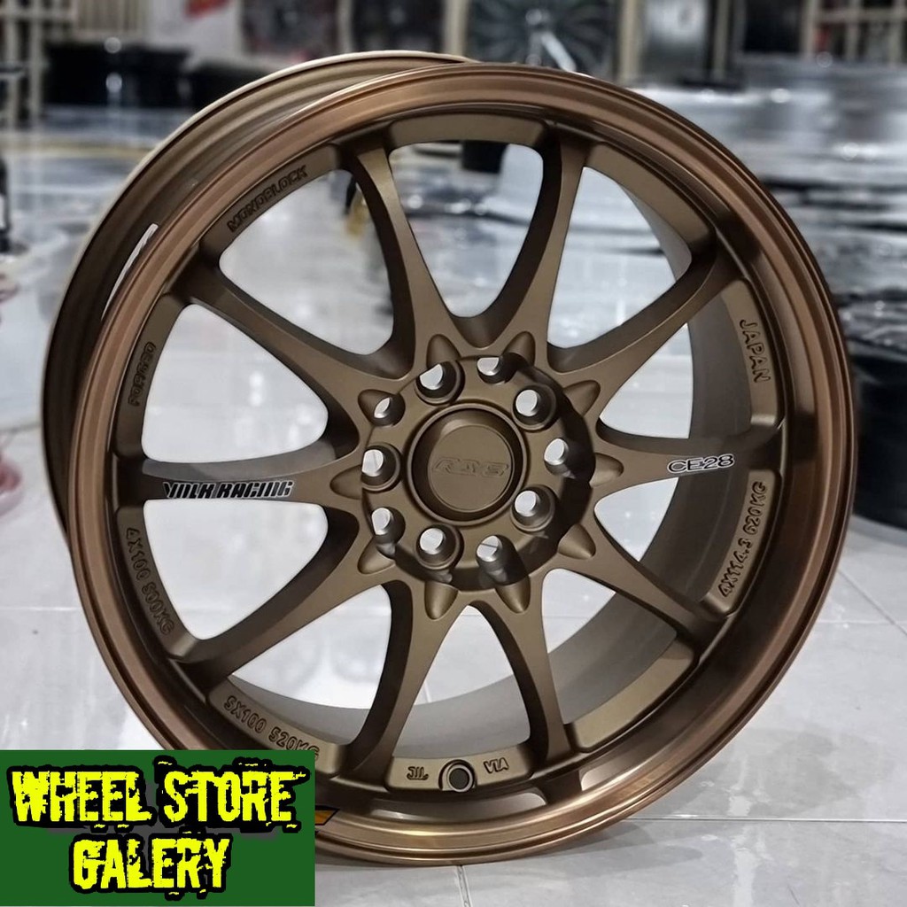 Jual velg mobil ring 15 model jdm ce28 untuk brio agya calya jazz avanza | Shopee Indonesia